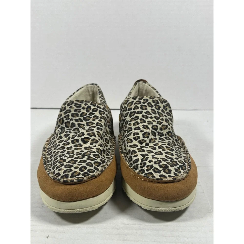 Sperry | Shoes | Sperry Mock Siders Leopard Print Slip On Sneakers ...